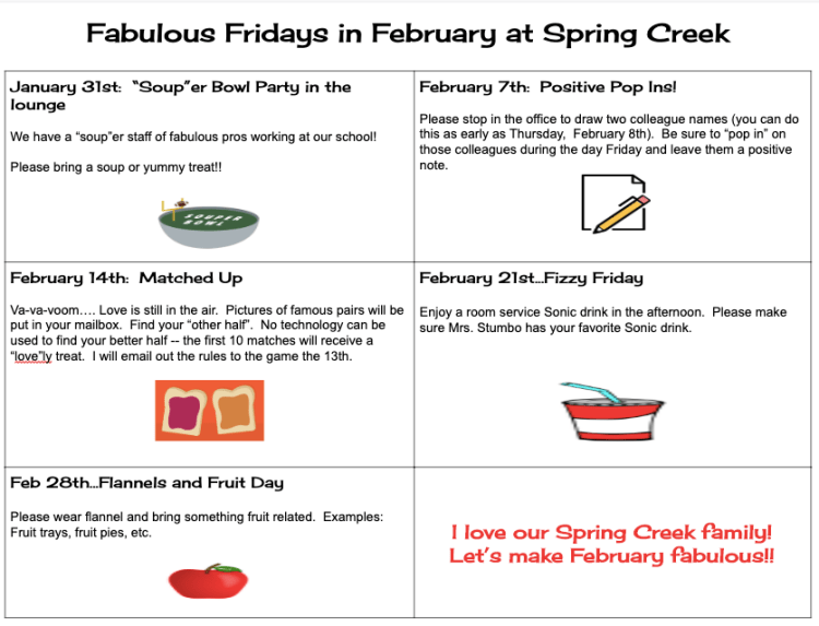 “Fab Fridays in February” – Simple Ideas for Building Positive School ...